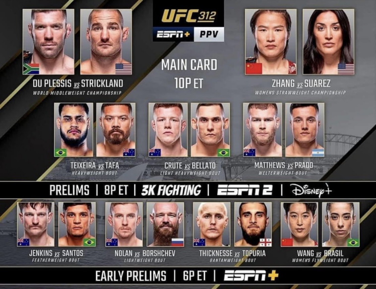 MMAOddsBreaker Staff Picks - UFC 312 - MMAOddsBreaker